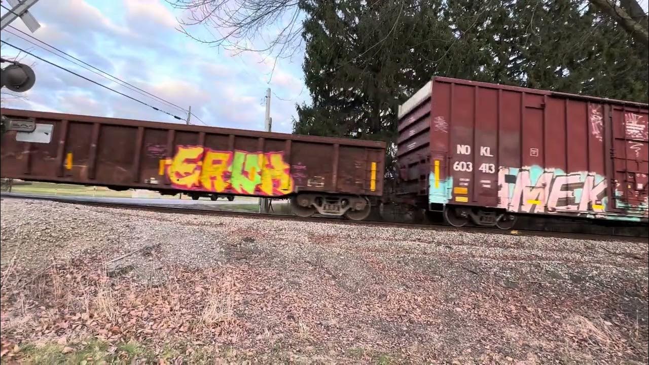 I&o southbound yesterday ex Bnsf dash 9-44CW Iory 4898 leading trailing 2nd Iory 4505 3rd Iory ...