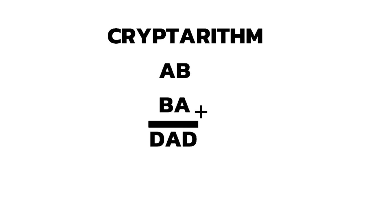 BELAJAR DASAR DASAR CRYPTARITHM AB + BA = DAD | CLASH OF CHAMPIONS BY ...