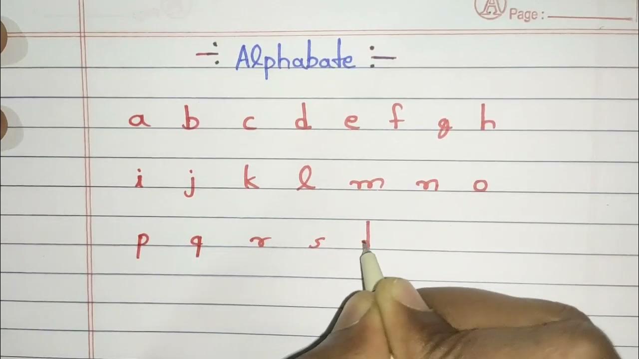 Small abcd latter writing | how to right small alphabet letters | abcd ...