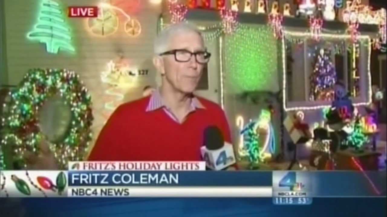 NBC TV Channel 4 Fritz Coleman LIVE Holiday Lights Special.wmv - YouTube