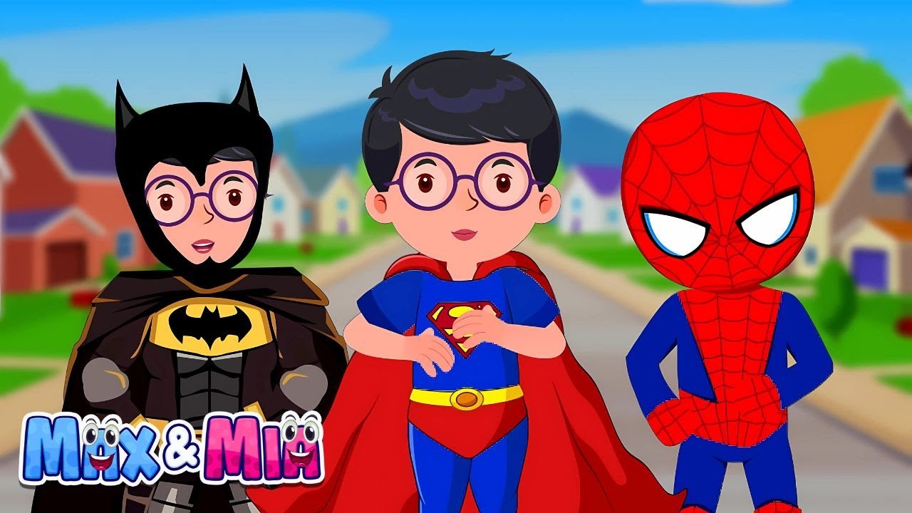 Superhero song | Do you know the Superman | Fun Kids songs - Max and ...