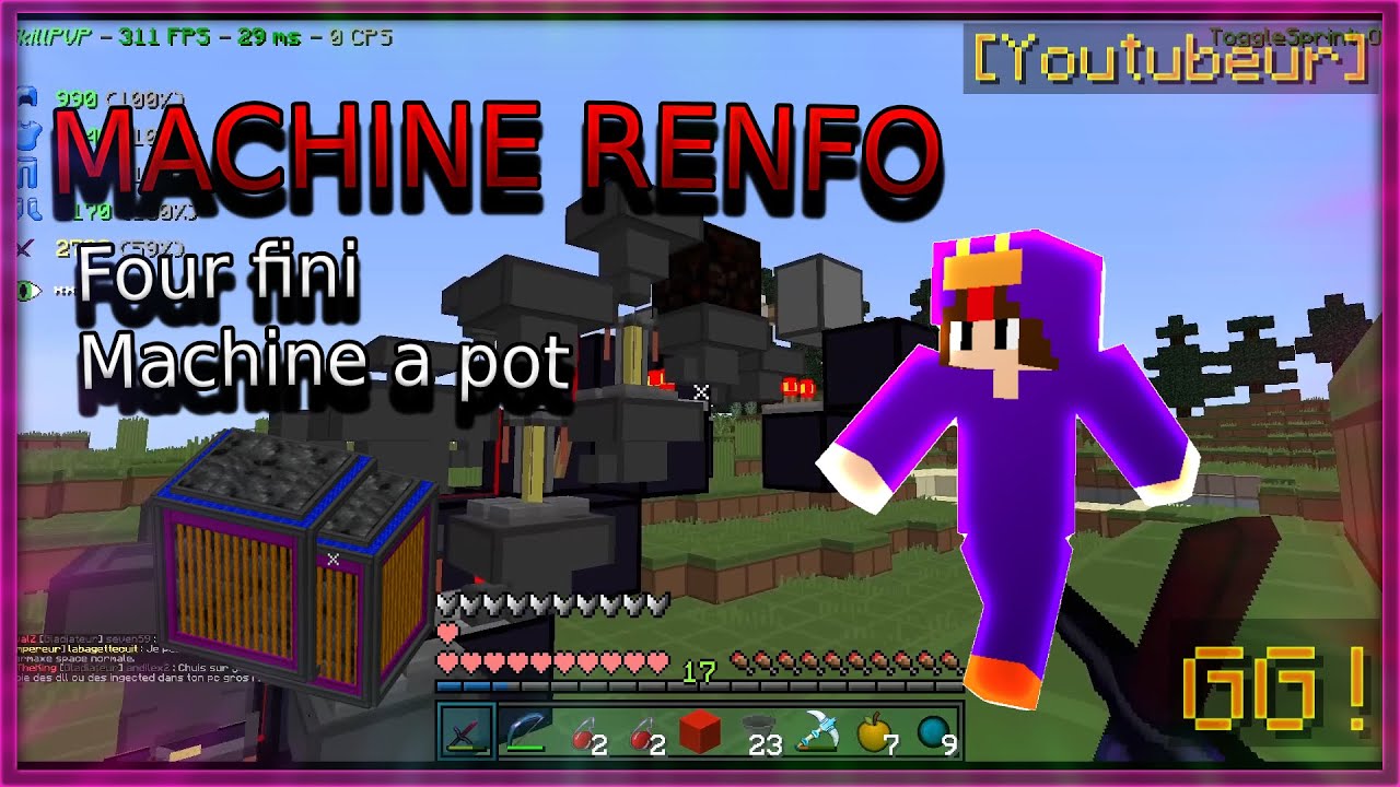 [SKILLPVP] MACHINE RENFO / Four infini / Machine a potion auto! - YouTube