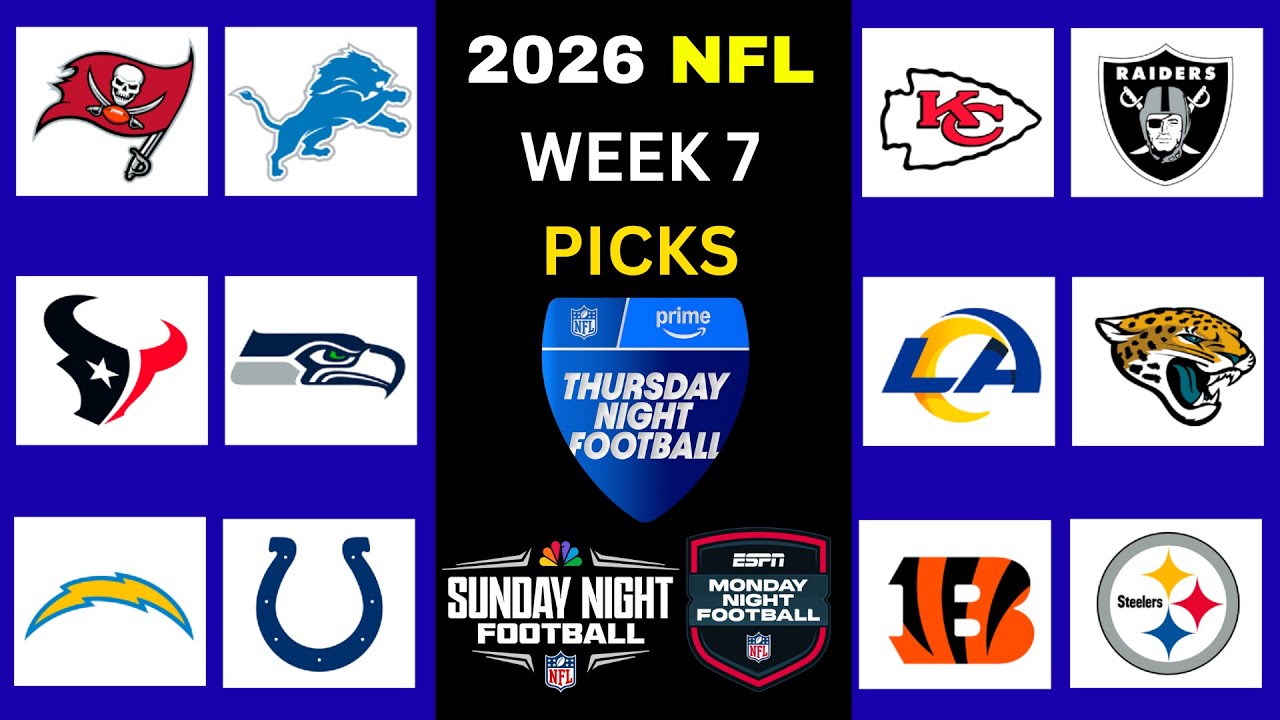 2025 NFL WEEK 7 GAME PICKS - FULL WEEK PREDICTIONS - YouTube