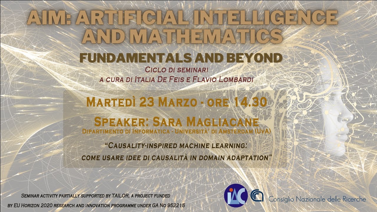 AIM: Artificial Intelligence and Mathematics: Sara Magliacane - YouTube