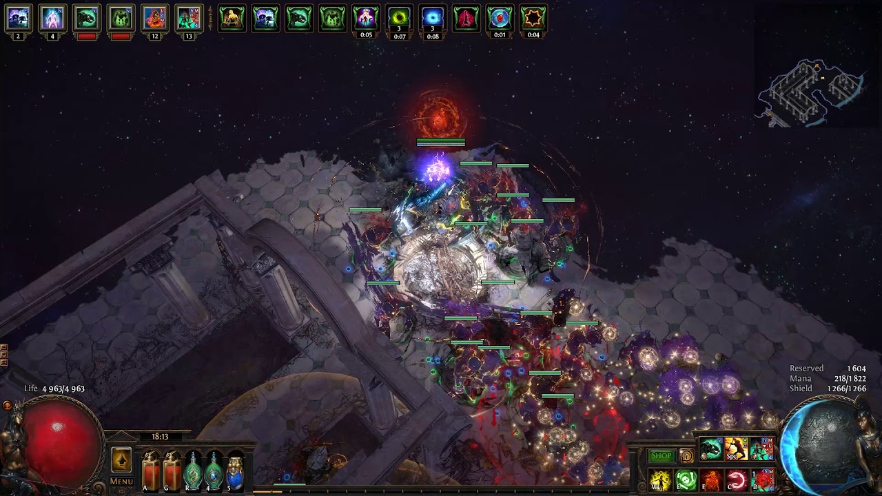 Path Of Exile - Skeletons - Shaper - YouTube