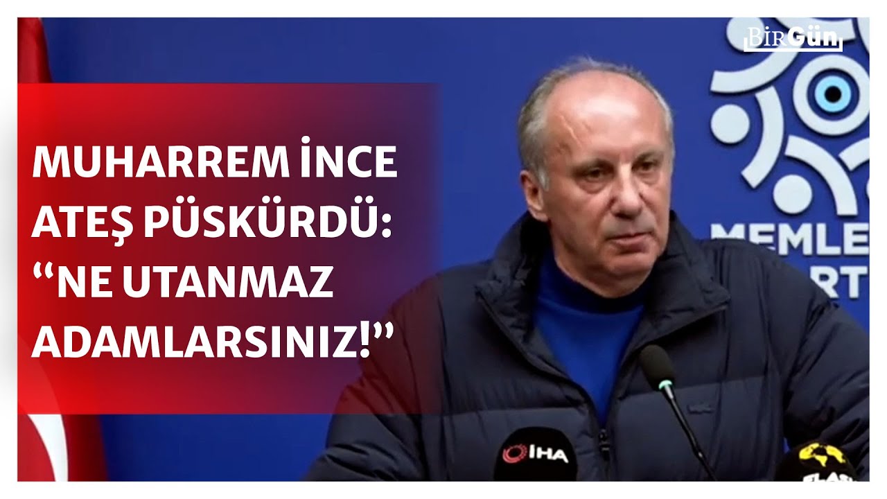Muharrem İnce canlı yayında ateş püskürdü: "Ne utanmaz adamlarsınız ya!" - YouTube