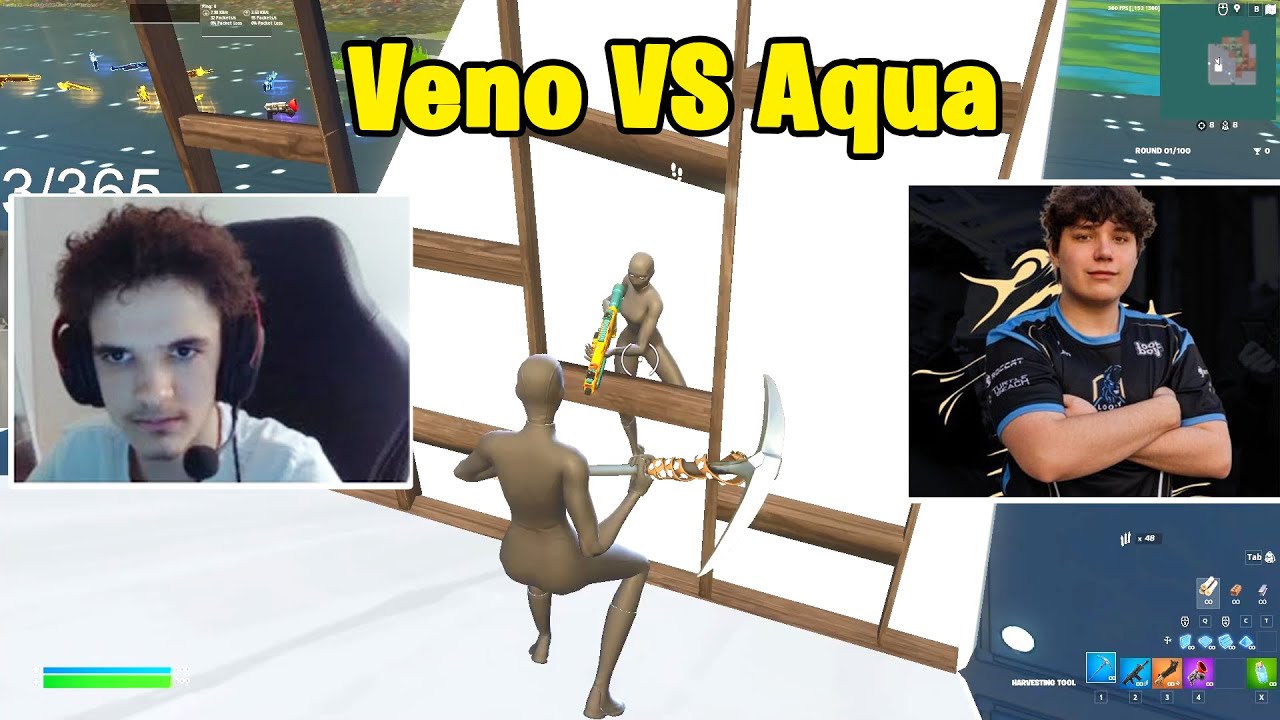 Veno VS Aqua 1v1 Buildfights After FNCS! - YouTube