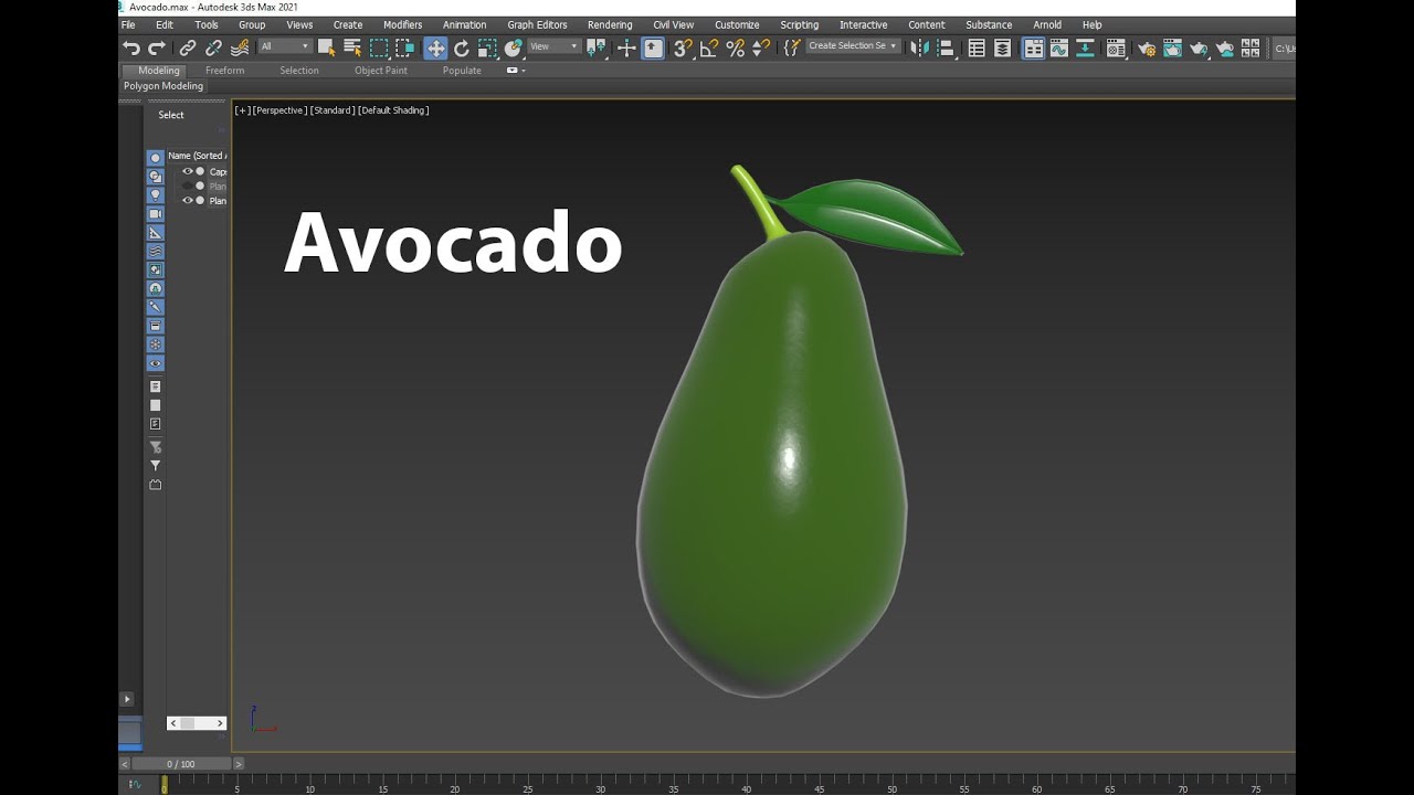 Avocado Modeling tutorial. - YouTube