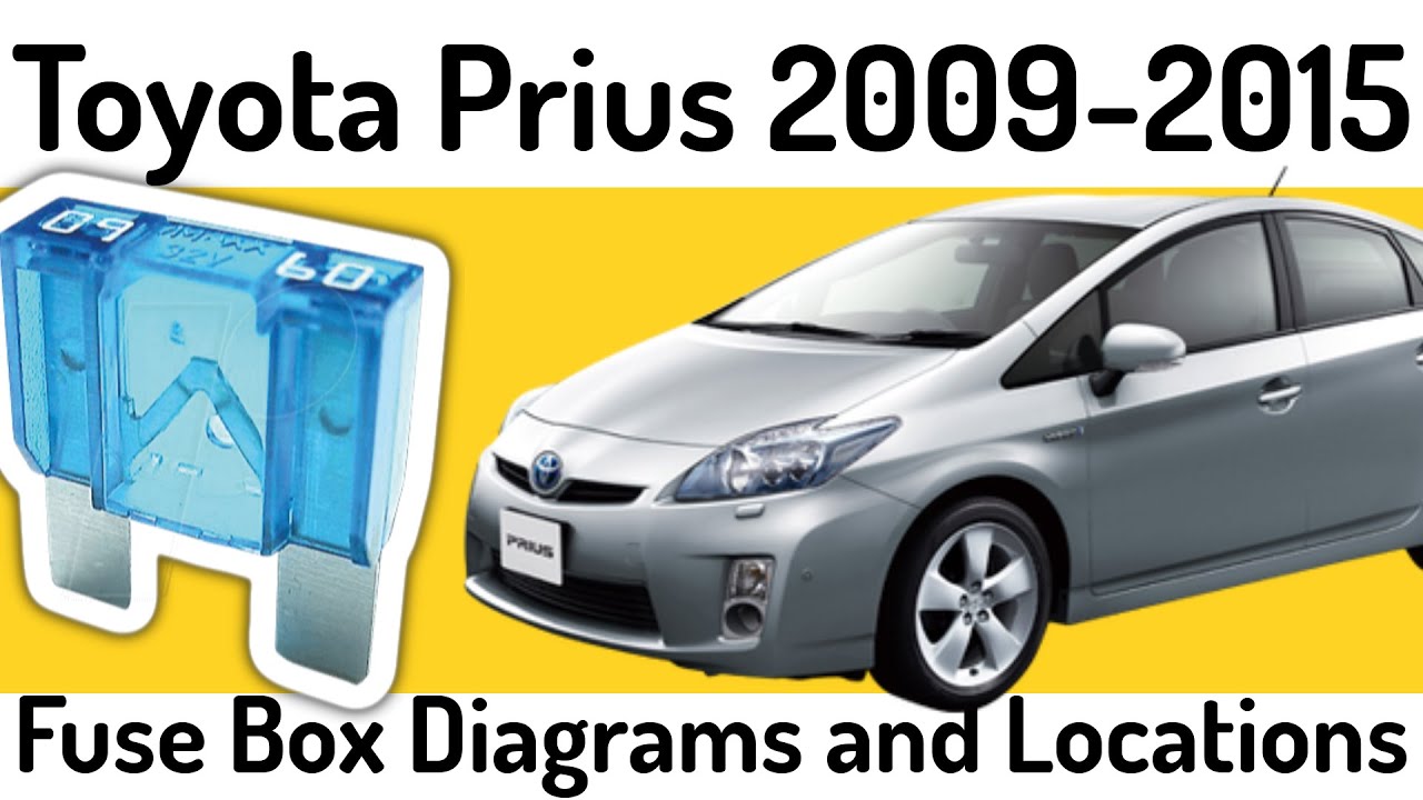 (2009-2015) Toyota Prius Fuse Box Diagrams and Fuse Panel Locations ...