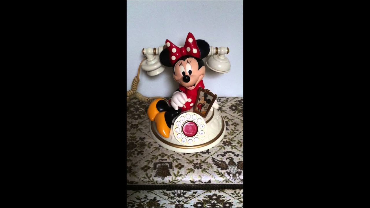 Minnie Mouse Animated Telephone - YouTube