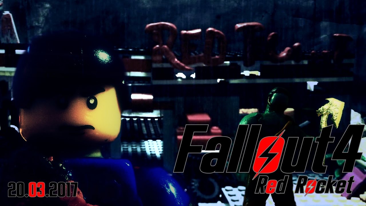 LEGO stop-motion Fallout 4 Red Rocket - YouTube