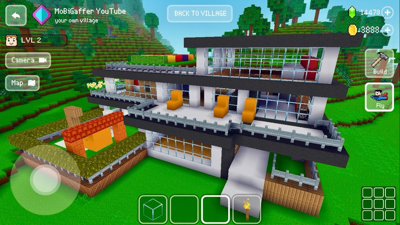 Block Craft 3D: Crafting Game #4135 | Modern House 🏠 - YouTube