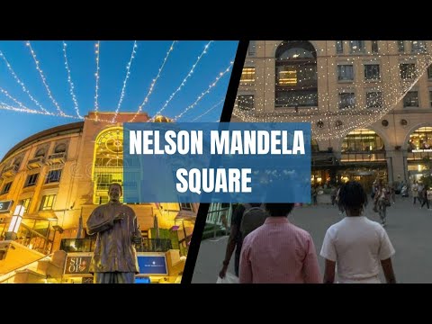 A WALK through NELSON MANDELA SQUARE || Sunset in Sandton || South ...