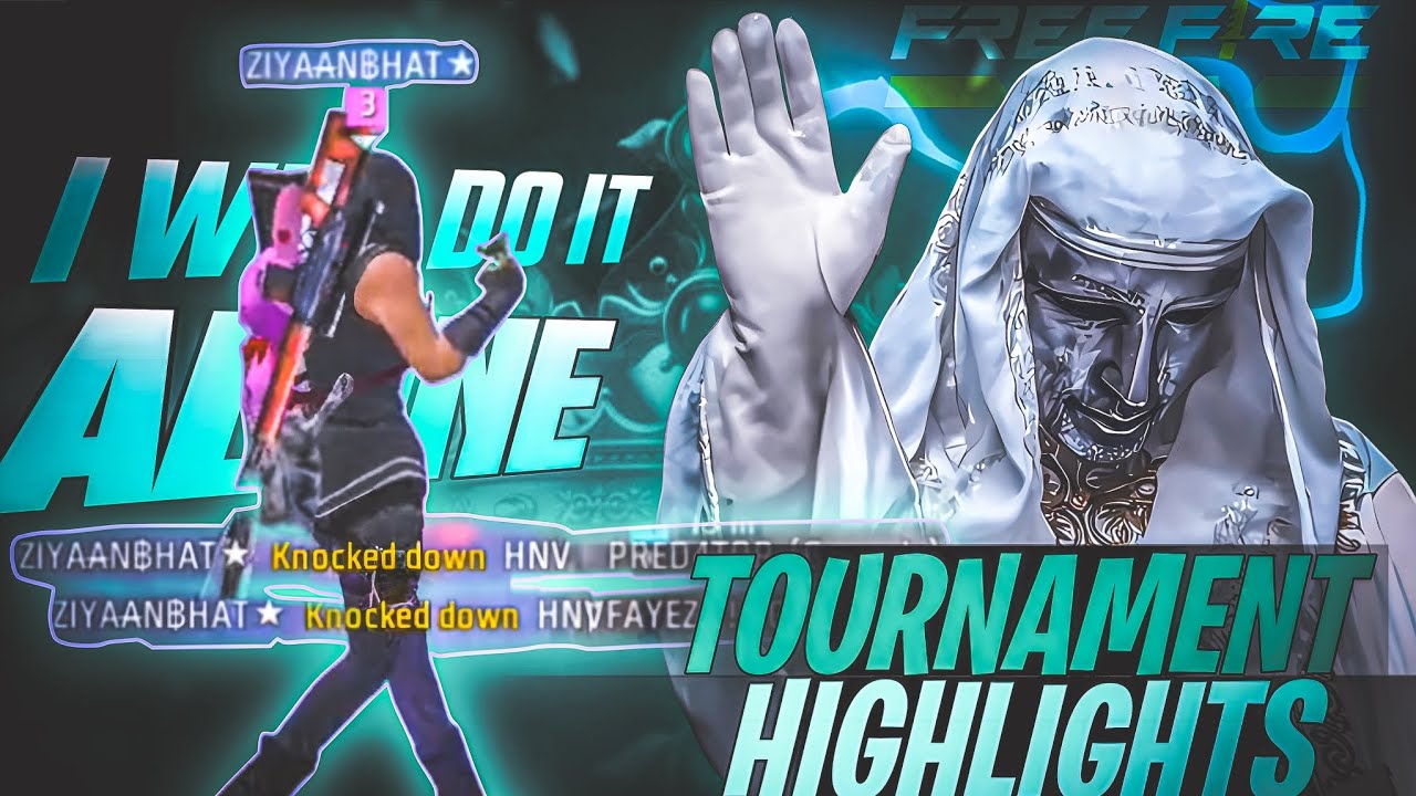 FREEFIRE TOURNAMENT HIGHLIGHTS 🎯 ZIYAAN BHAT ⚔️ FF ESPORTS INDIA 🇮🇳 ...