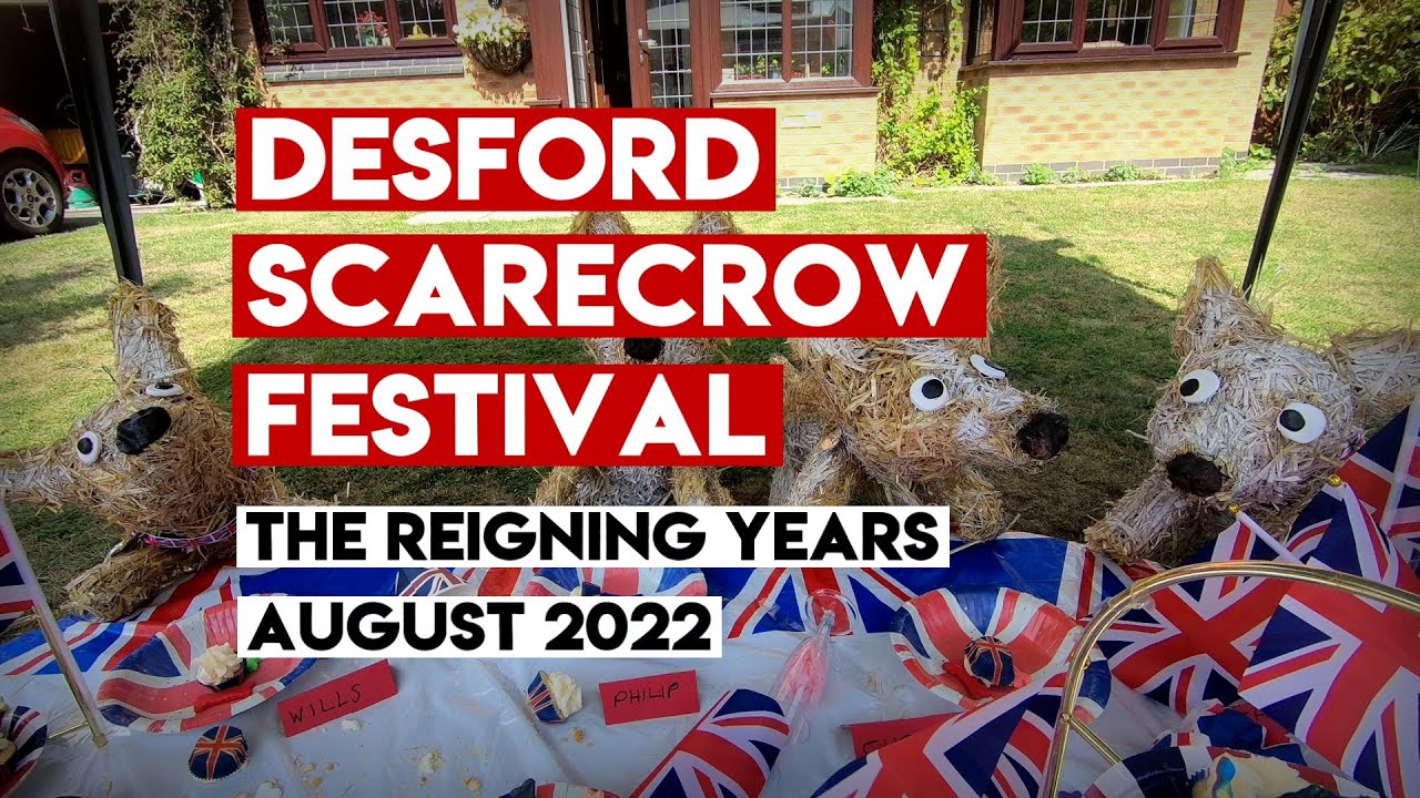 Desford Scarecrow Festival 2022 - The Reigning Years - YouTube