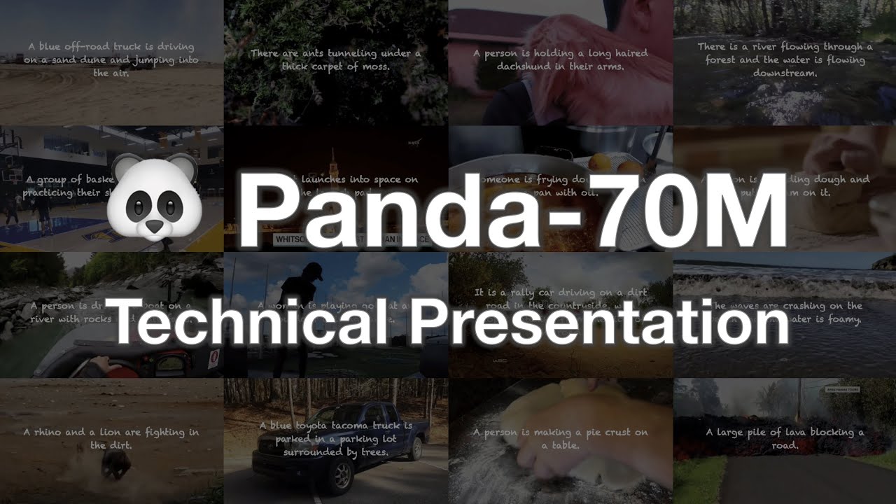 [CVPR 2024] Panda-70M - Technical Presentation - YouTube
