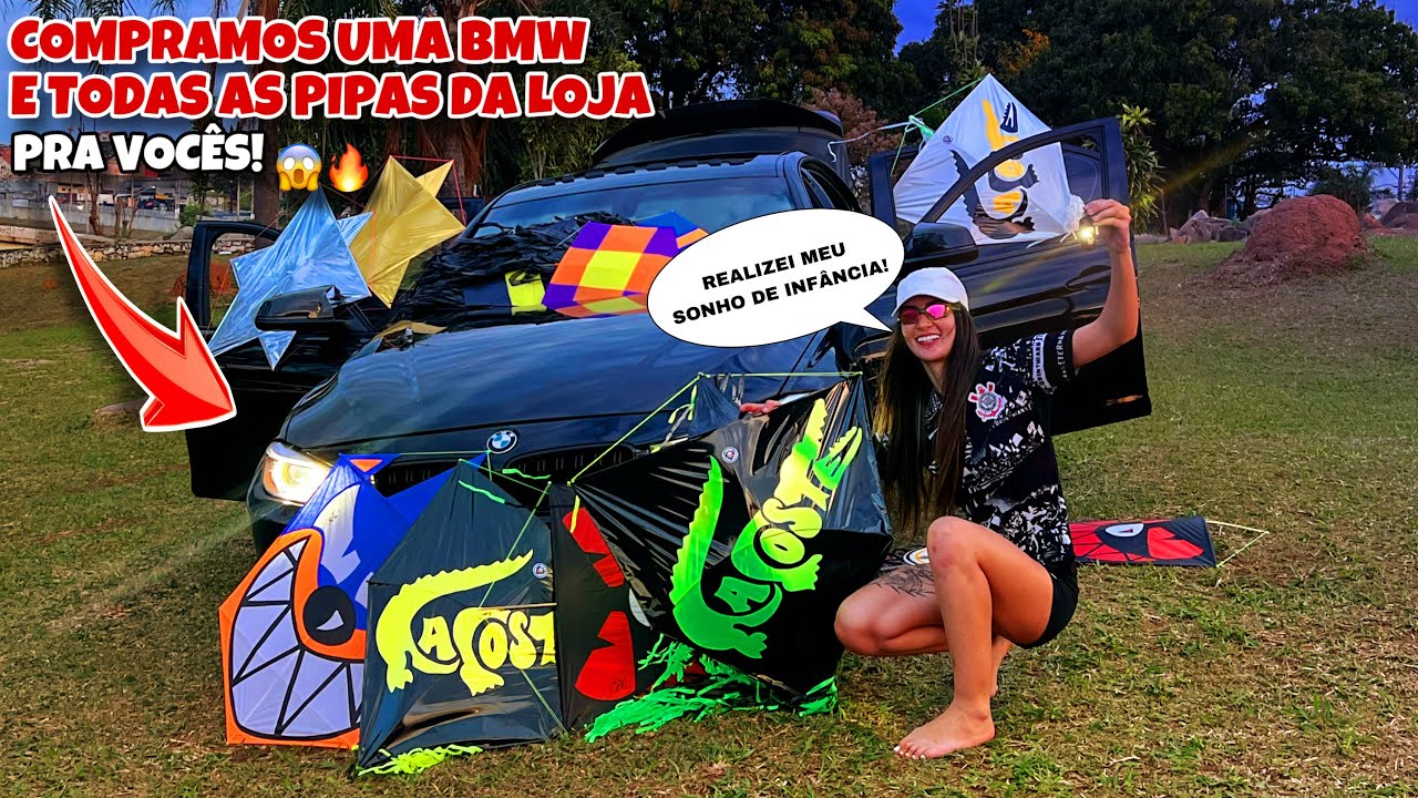 Comprei o Máximo de Pipas pra Encher Minha Nova BMW nas Melhores Lojas ...