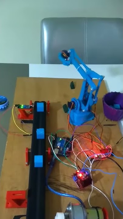 Arduino conveyor and robo arm - YouTube