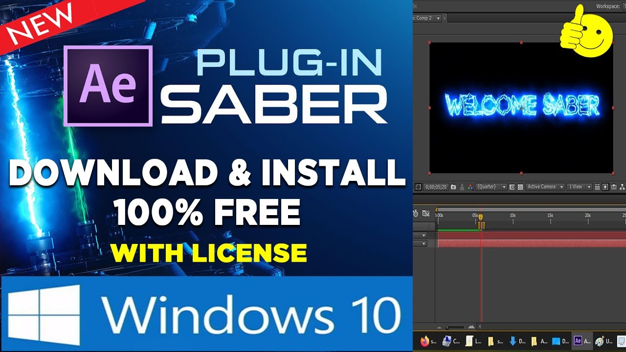 HOW TO DOWNLOAD INSTALL SABER PLUGIN AFTER EFFECTS FOR WINDOWS 10 AND how-to-download-install-saber-plugin-after-effects-for-windows-10-and