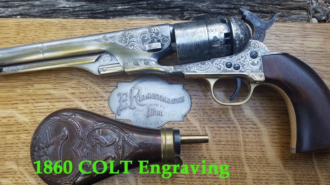 gravure colt 1860 . Colt 1860 engraving - YouTube