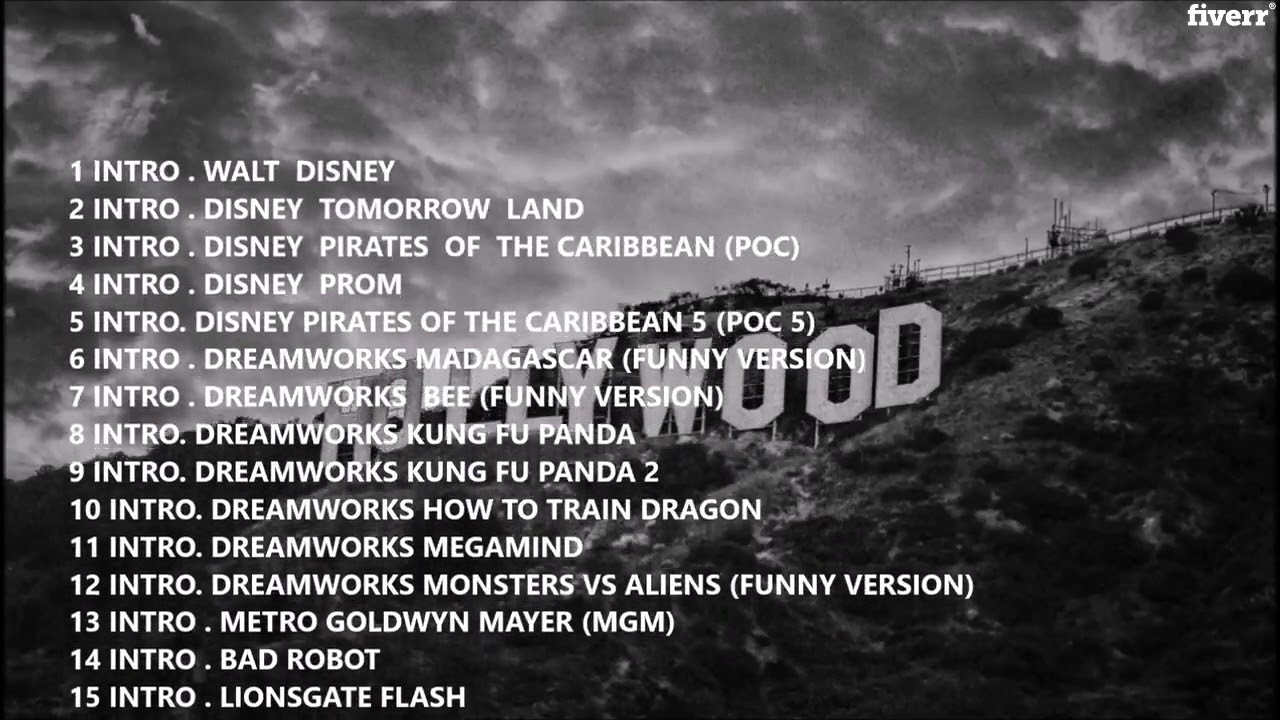 Make custom hollywood movie intro - Best Logo Animation service - YouTube