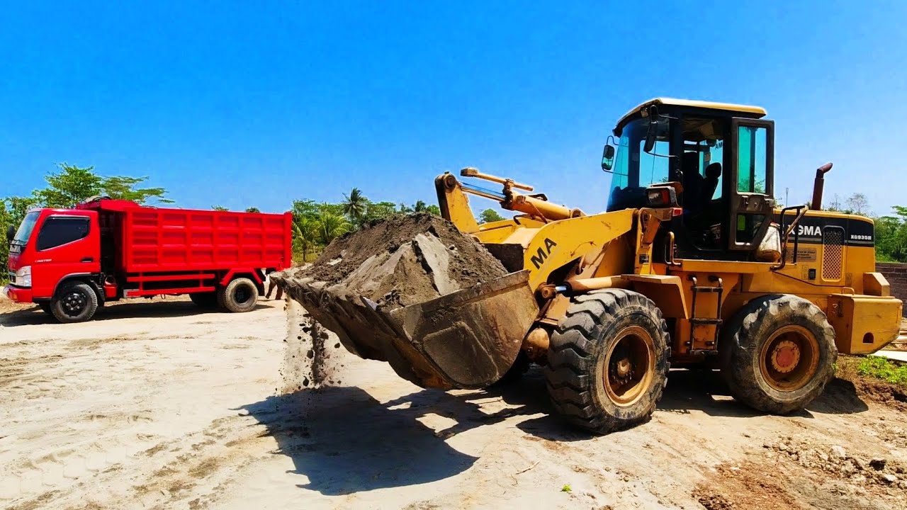 XGMA XG935H - Wheel Loader Hauling Sand - Heavy Equipment Machines ...