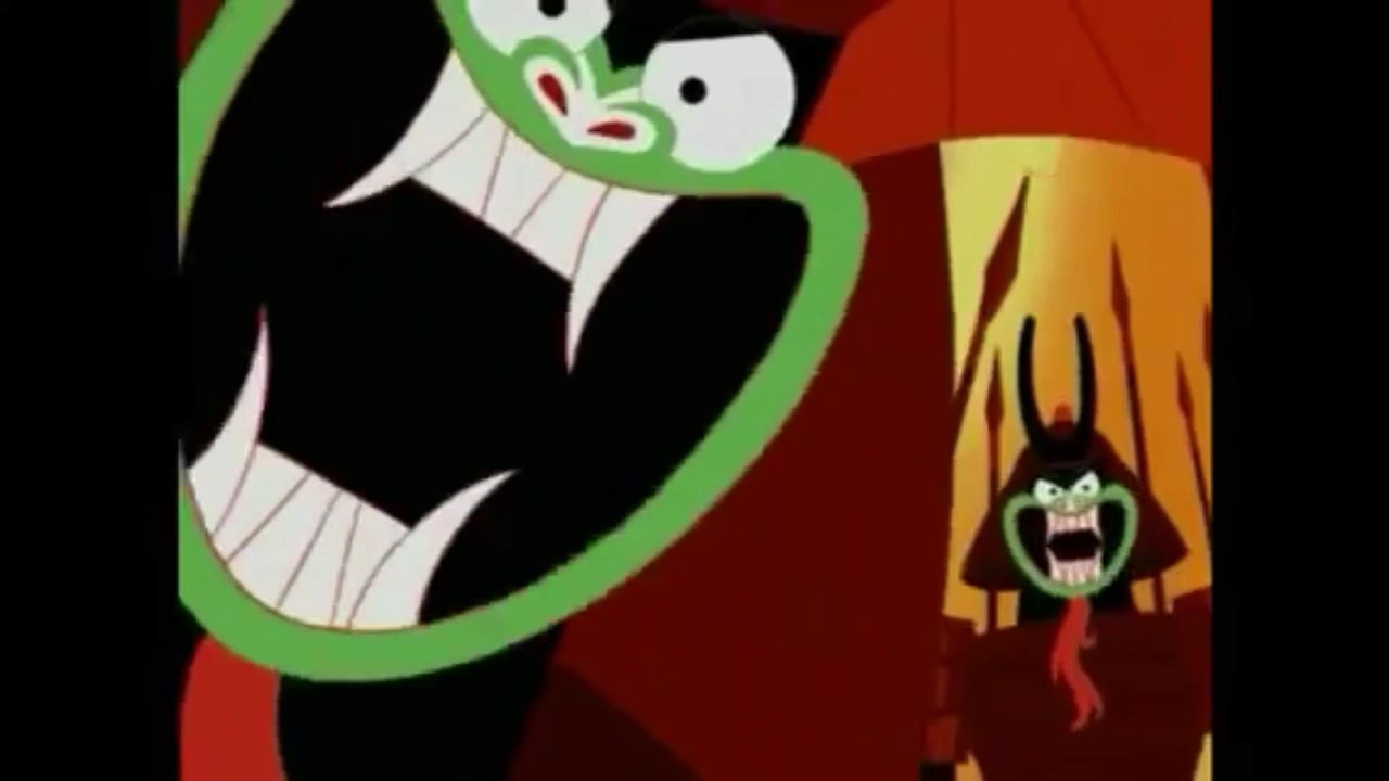 Samurai Jack - Aku big group laughs - YouTube