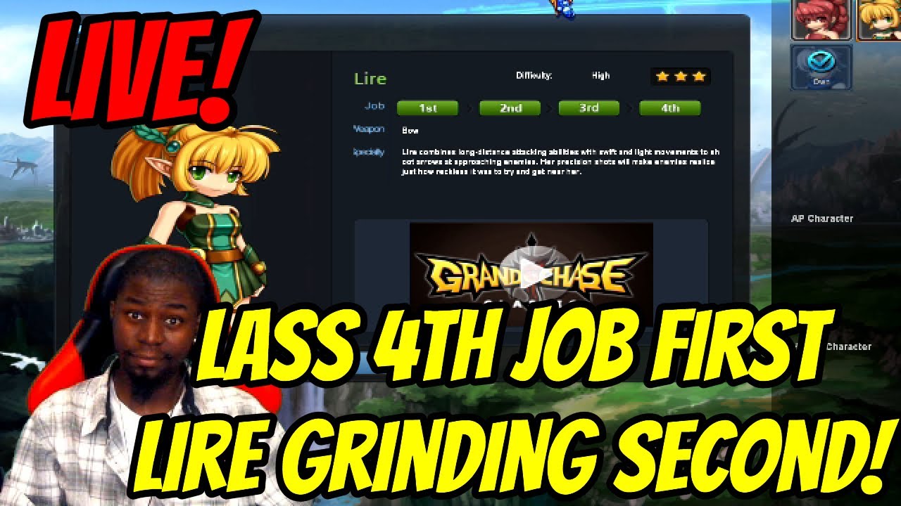 Grand Chase Classic - Lass 4th Job + Lire Leveling - YouTube