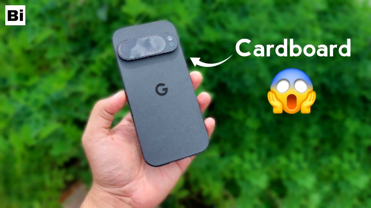 Made a Google Pixel 9 Pro XL from Cardboard😱 : Cardboard Phone - YouTube