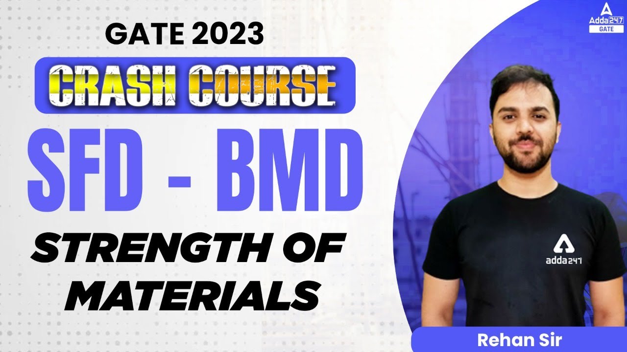 Gate 2023 | Crash Course | SFD - BMD Strength Of Materials | By Rehan ...