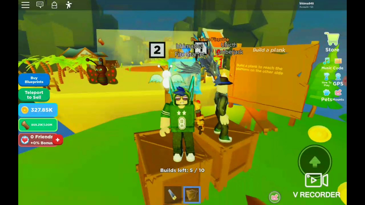 roblox lumberjack legends indonesia | naik rank dan beli pet - YouTube
