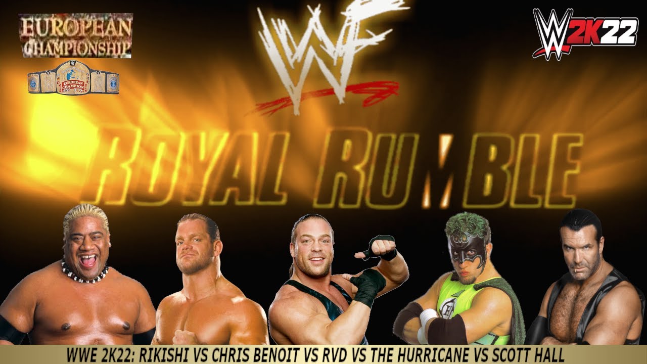 WWE 2K22: RIKISHI VS CHRIS BENOIT VS RVD VS THE HURRICANE VS SCOT HALL ...