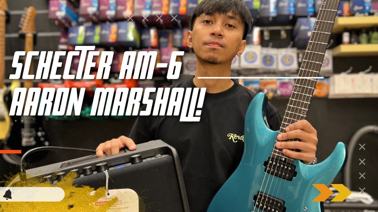 Schecter AM-6 Aaron Marshall Signature in Arctic Jade : GITAR SUPER ...