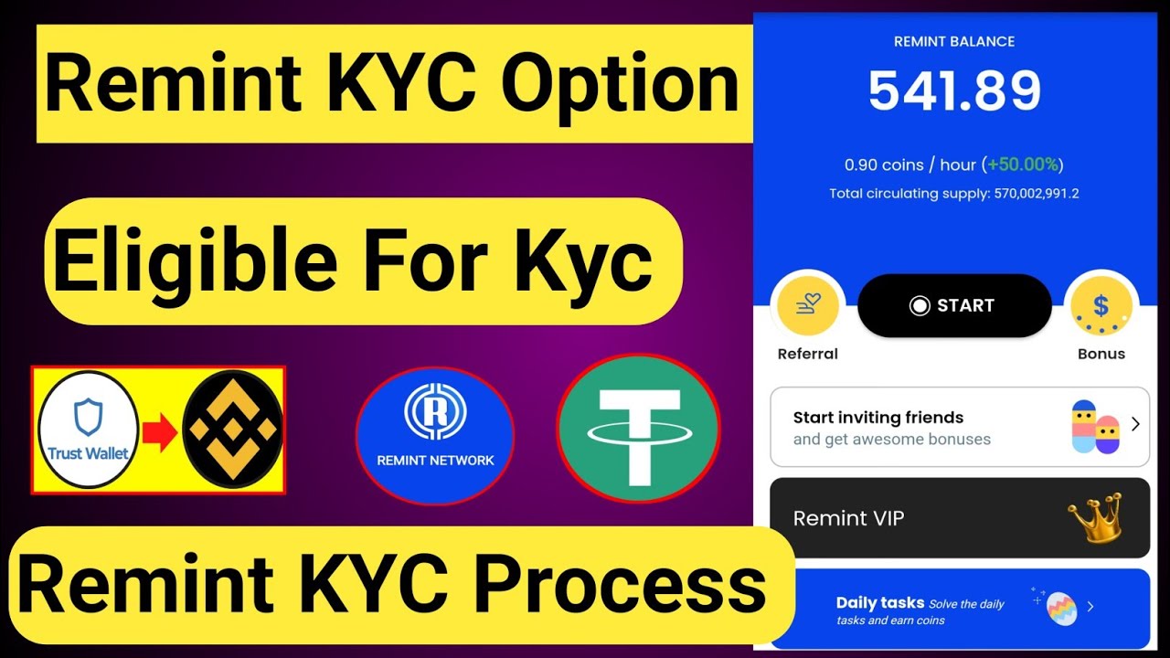 Remint Network KYC option Enable Remint KYC Full Very Fiy Video - YouTube