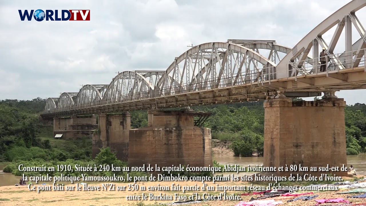 Côte d'Ivoire / Culture: Le pont ferroviaire de Dimbokro ''Viaduc du N ...