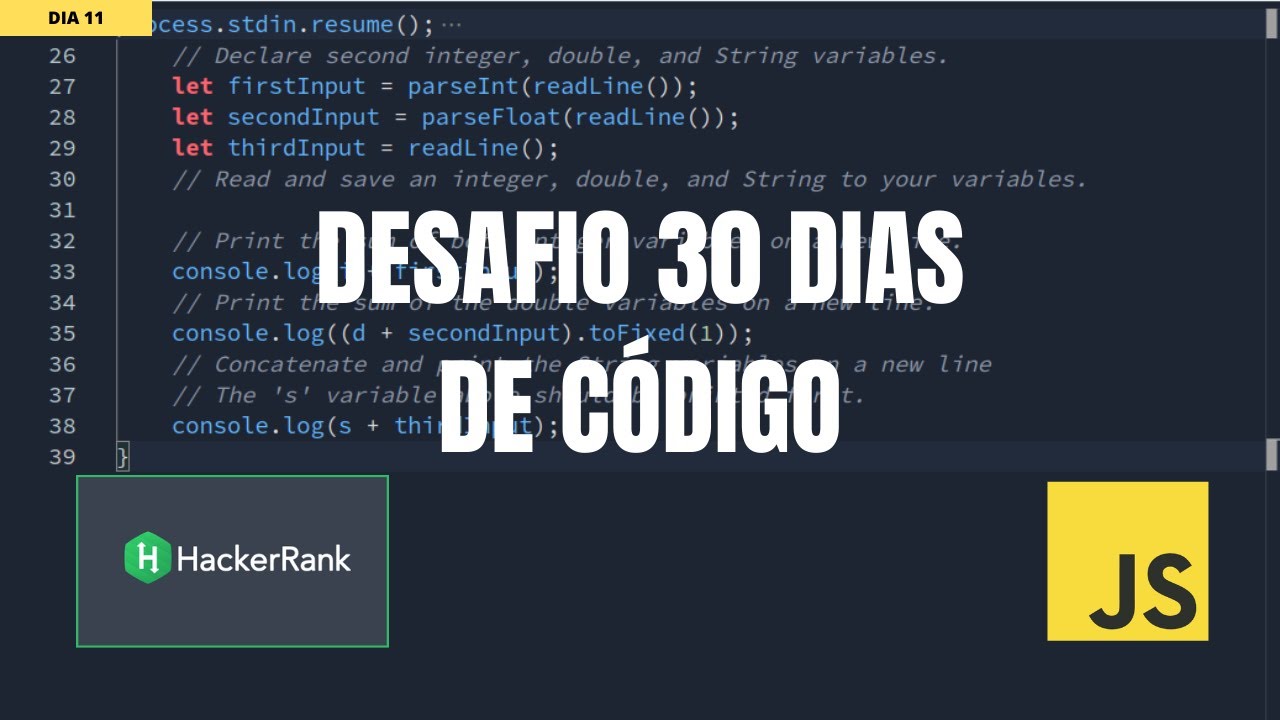 Desafio "HackerRank 30 days of code" - Dia 11 - Arrays 2D (Matrizes) - YouTube