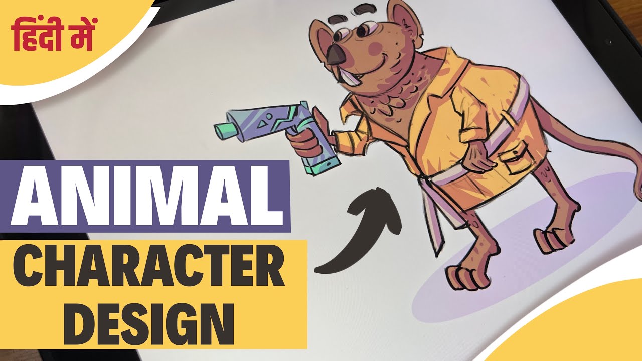 Animal character design | easiest method to draw characters | artistb2 ...