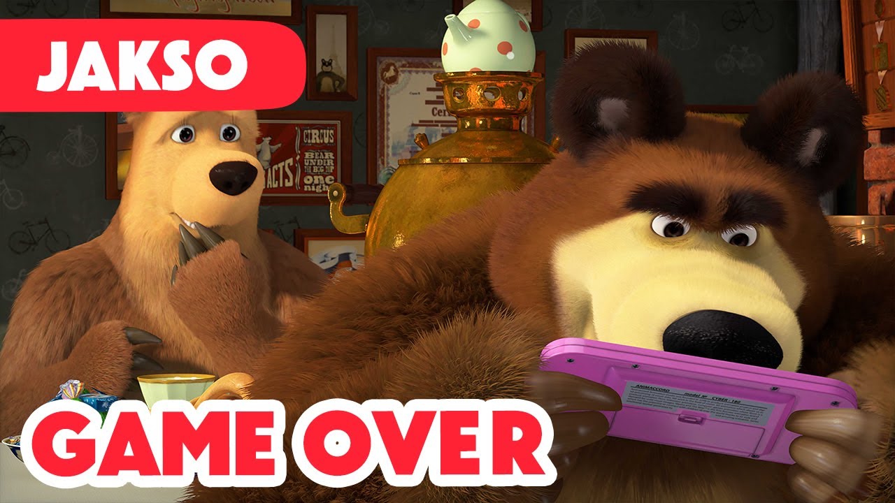 Masha ja Karhu 💥 UUSI JAKSO 💥 🎮 Game Over 🕹👀 (Jakso 59) Masha and the ...