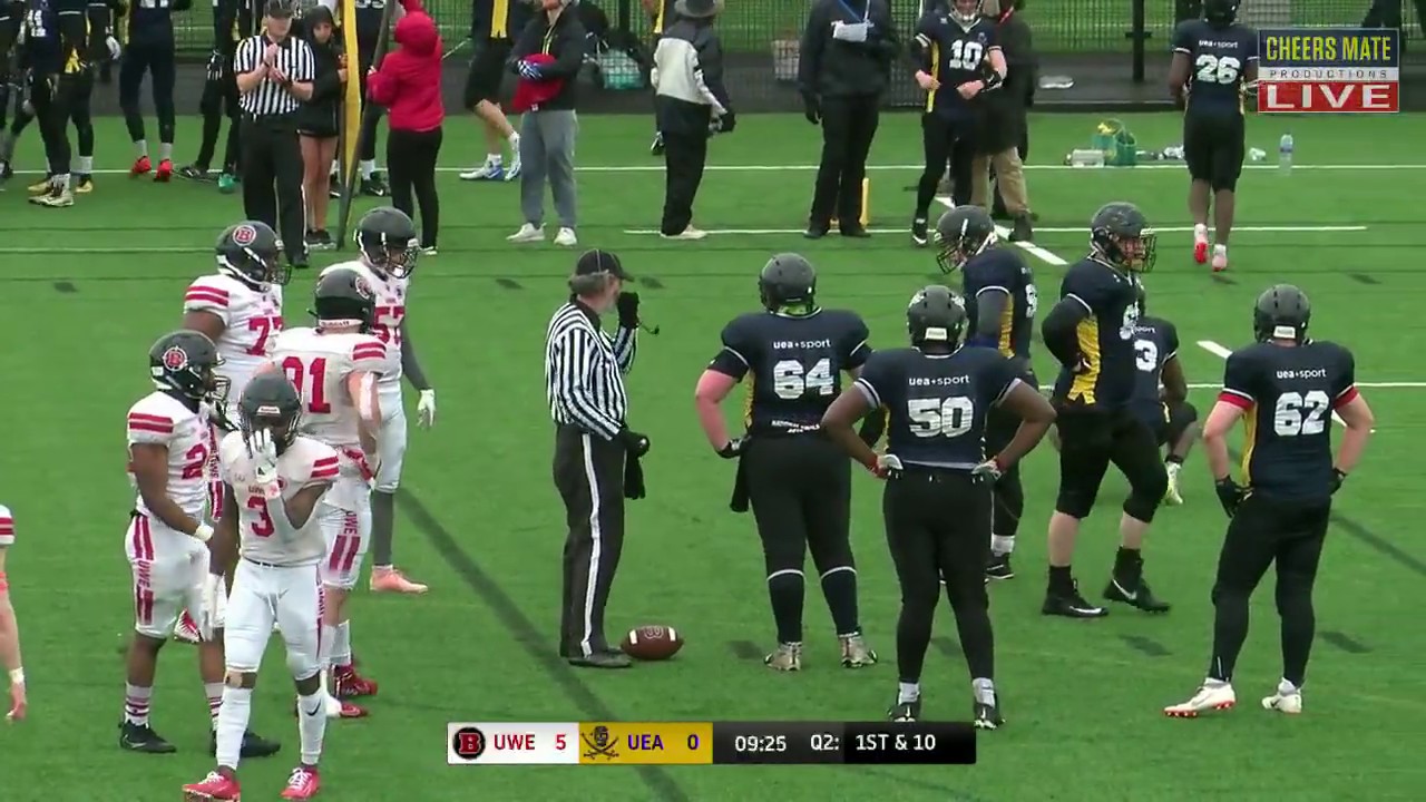 LIVE AMERICAN FOOTBALL: UWE BULLETS v UEA PIRATES - YouTube