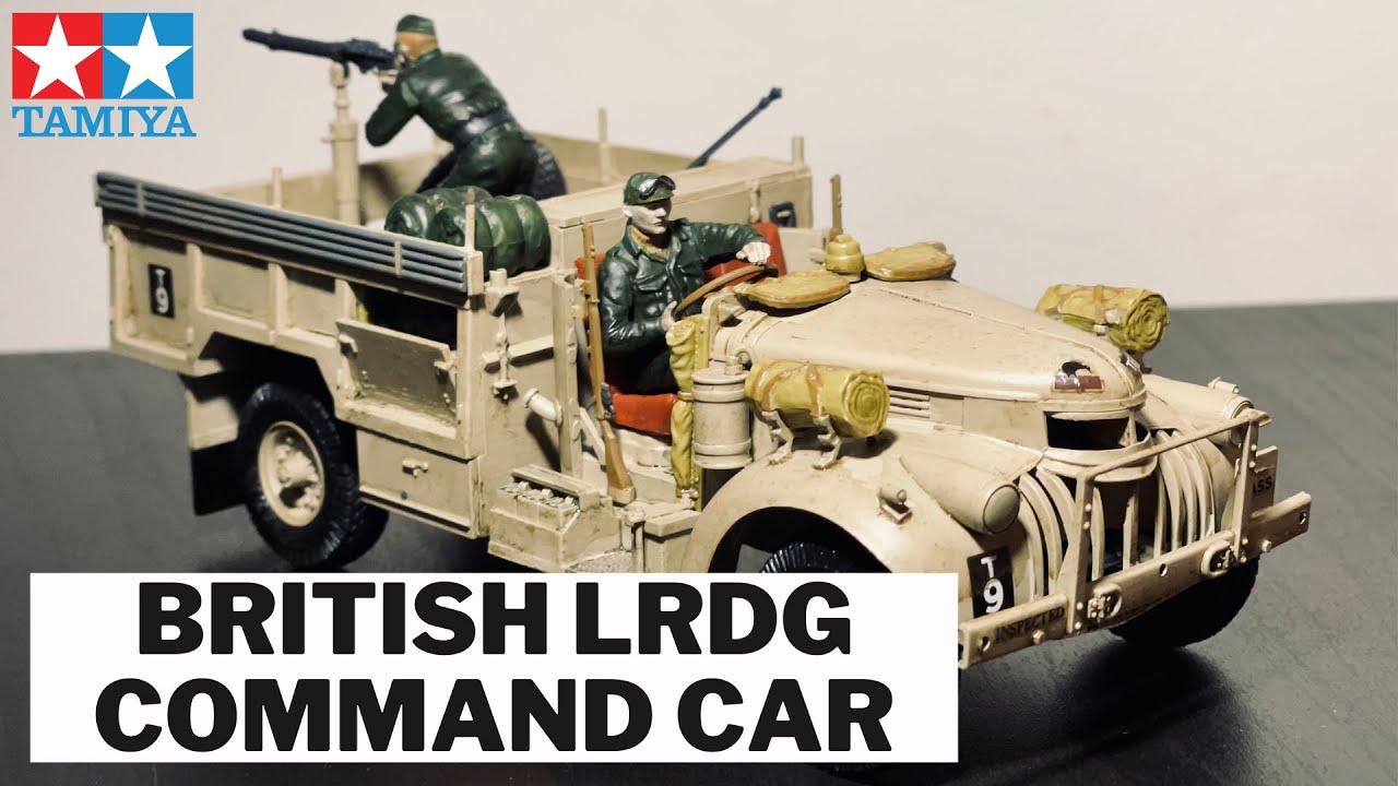British LRDG Command Car, Tamiya, 1:35, Time-lapse build, painted with ...