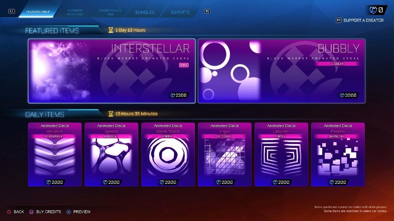 Rocket League Item Shop!!!!!! - YouTube