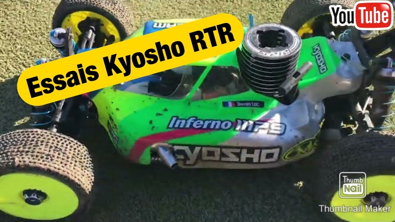 KYOSHO INFERNO MP9 TKi 4 RTR - ESSAIS CIRCUIT TT - MOTEUR NITRO KYOSHO ...