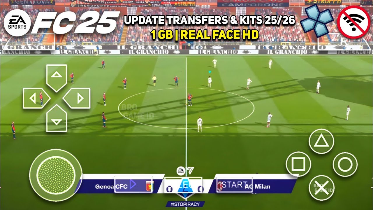 UPDATE ! EA FC25 PPSSPP ORIGINAL OFFLINE NEW TRANSFERS, NEW KITS 25/26 ...