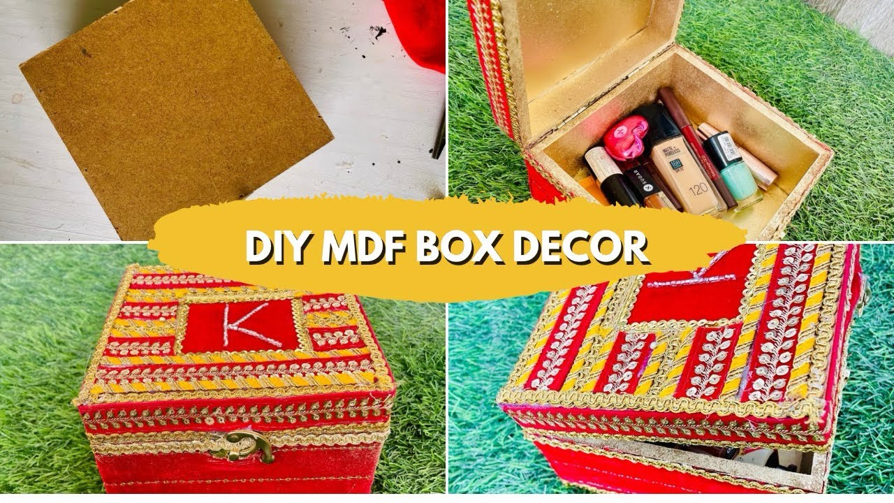 Beautiful MDF Box Decoration for wedding season|box decor ideas| how to ...