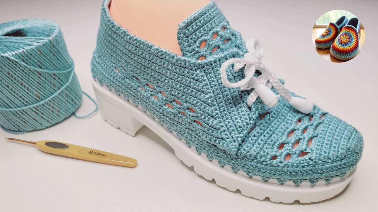 💥 Sport shoes Part1| Free master class | Learning to crochet shoes ...