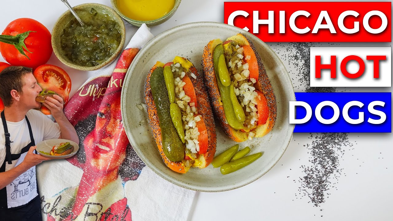 THE ULTIMATE SUMMER RECIPE! CHICAGO-STYLE HOT DOGS | KITCHEN CAPTAIN ...