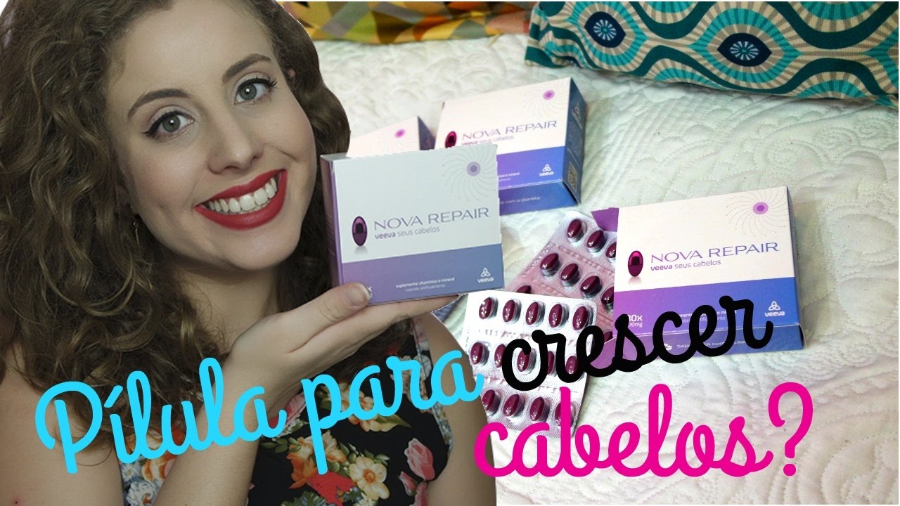 Pílulas para crescer e nutrir os CABELOS? Resenha Nova Repair #MariTodoDia - YouTube