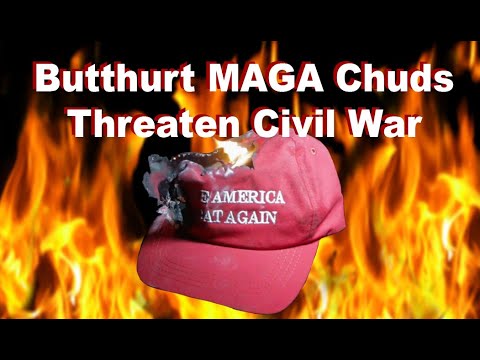 Butthurt MAGA Chuds Threaten Civil War - Politics & Art Stream - YouTube