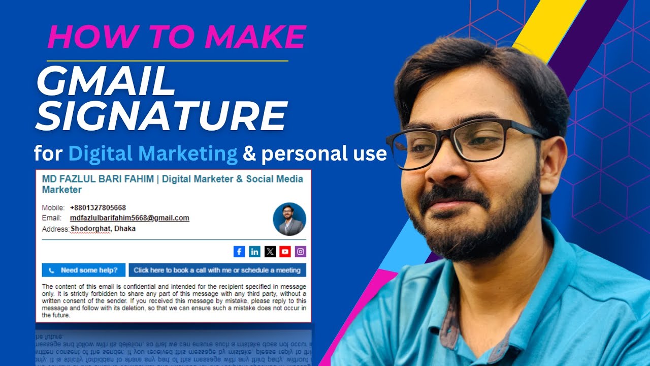 How to create a Google Signature| Google signature for Freelancer ...