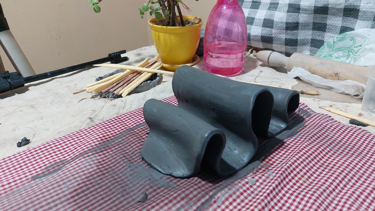 The Art of Making a Deformed Clay Book Holder📚 | Unique Home Décor ...